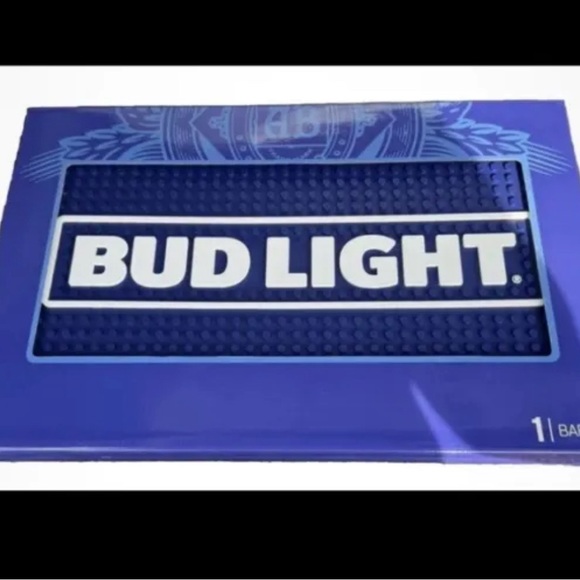 Budweiser | Wall Decor | Bud Light Beer Large Rubber Bar Mat 2 X 18 New ...